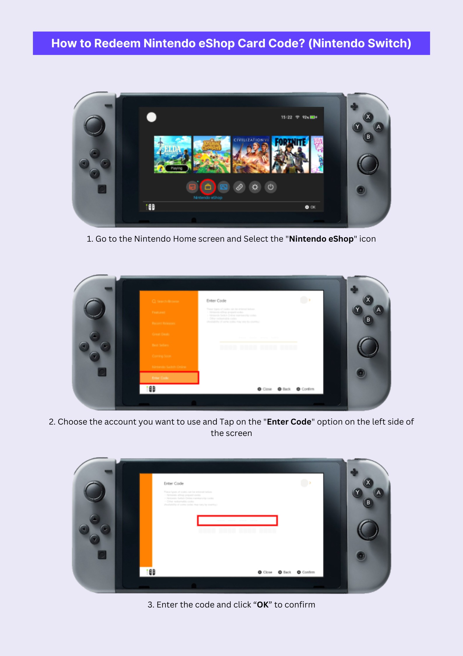 How to Redeem Nintendo eShop Card Code? – Codashop Malaysia