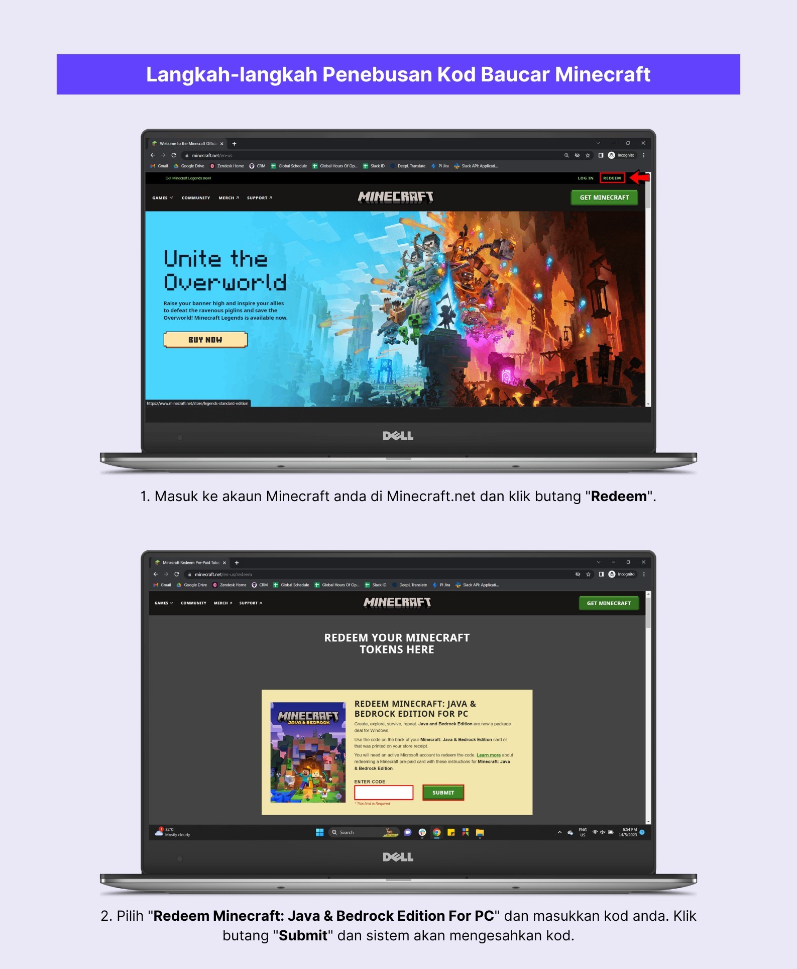 Langkah-langkah Penebusan Kod Baucar Minecraft dan Minecoins – Codashop ...