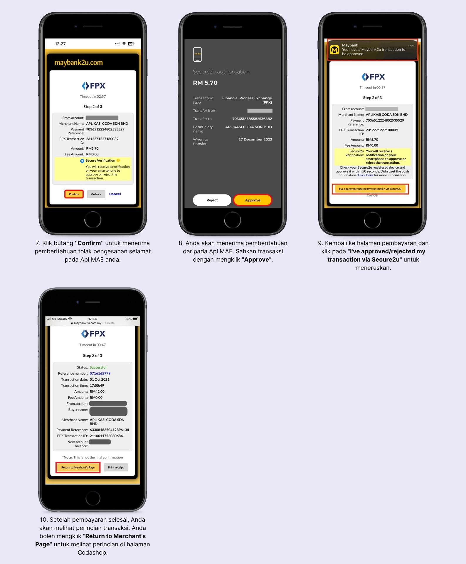 Cara Membuat Bayaran Dengan Online Bank Transfer (FPX) - Maybank2U ...
