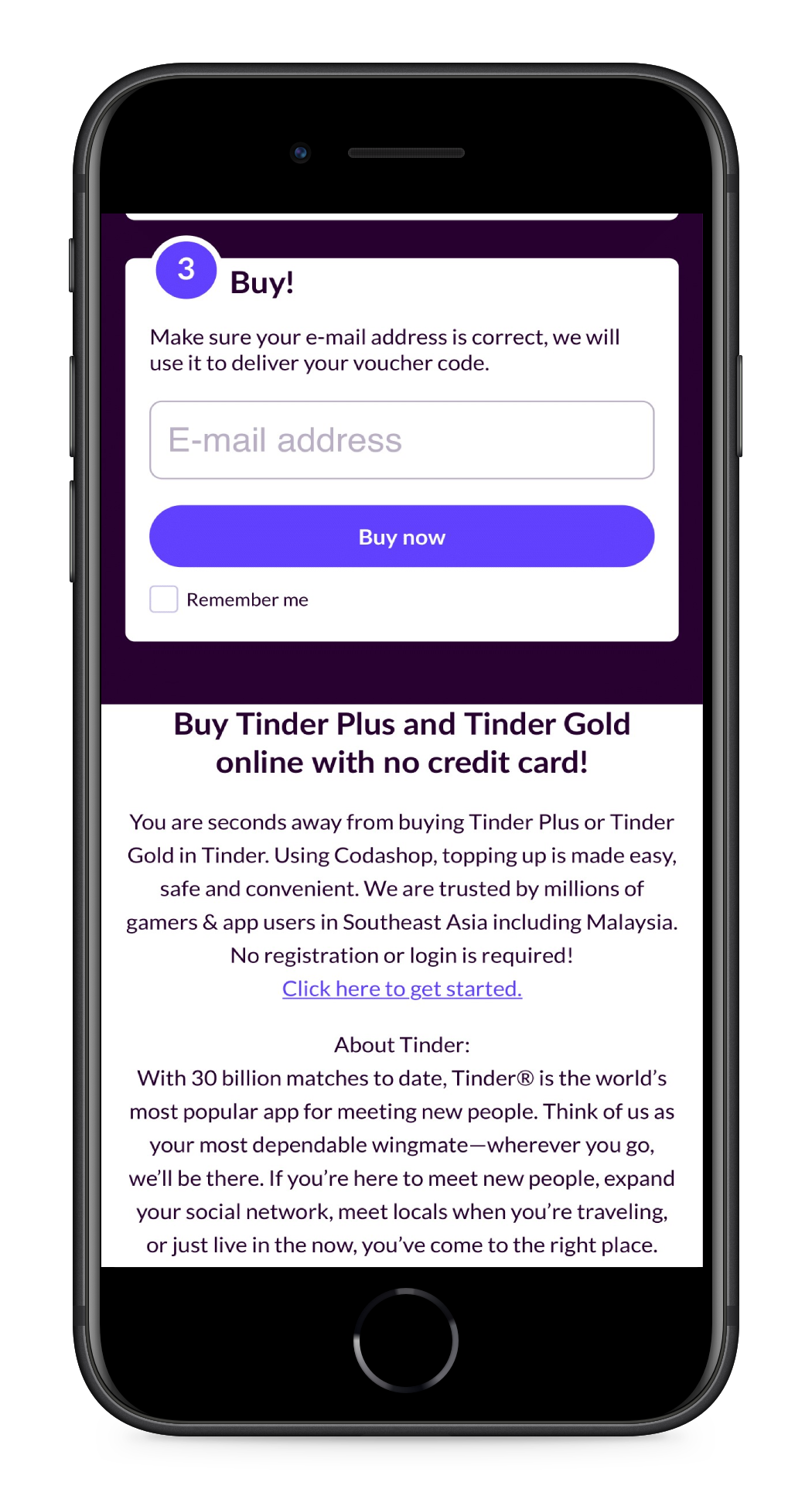 Panduan Pembelian and Penebusan Baucar Tinder – Codashop Malaysia