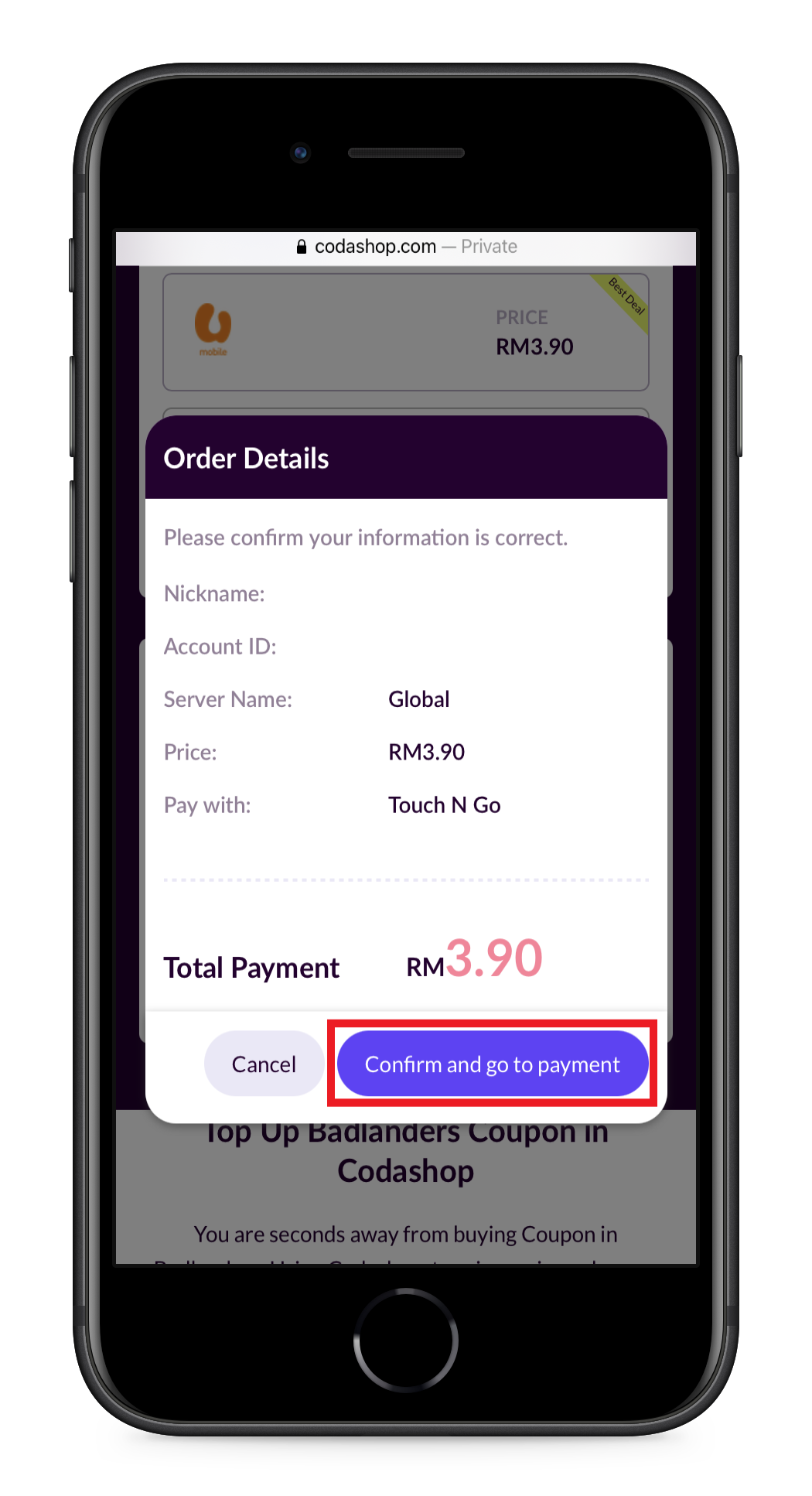 Cara Membuat Bayaran Dengan Touch 'n Go e-Wallet – Codashop Malaysia