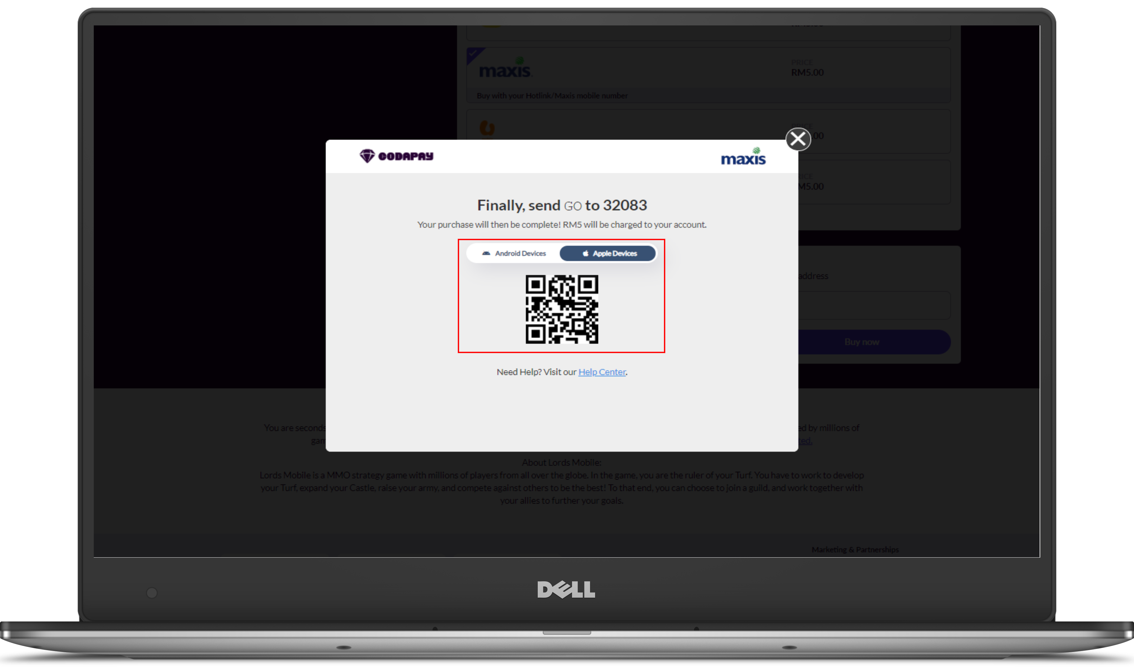 Cara Membuat Bayaran Dengan Maxis – Codashop Malaysia