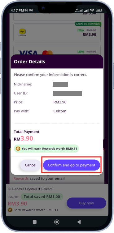 How to Make a Payment With Celcom – Codashop Malaysia